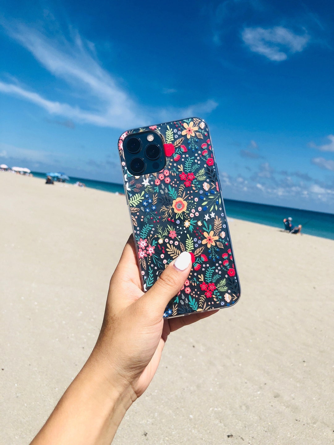 Flowers Clear iPhone 12 Pro Max Case - Etsy