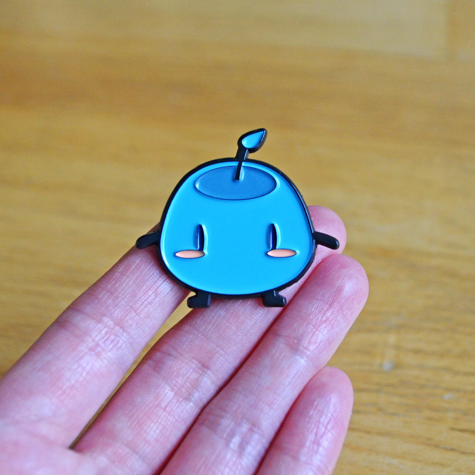 Stardew blue Junimo soft enamel pin // Stardew Valley inspired | Etsy