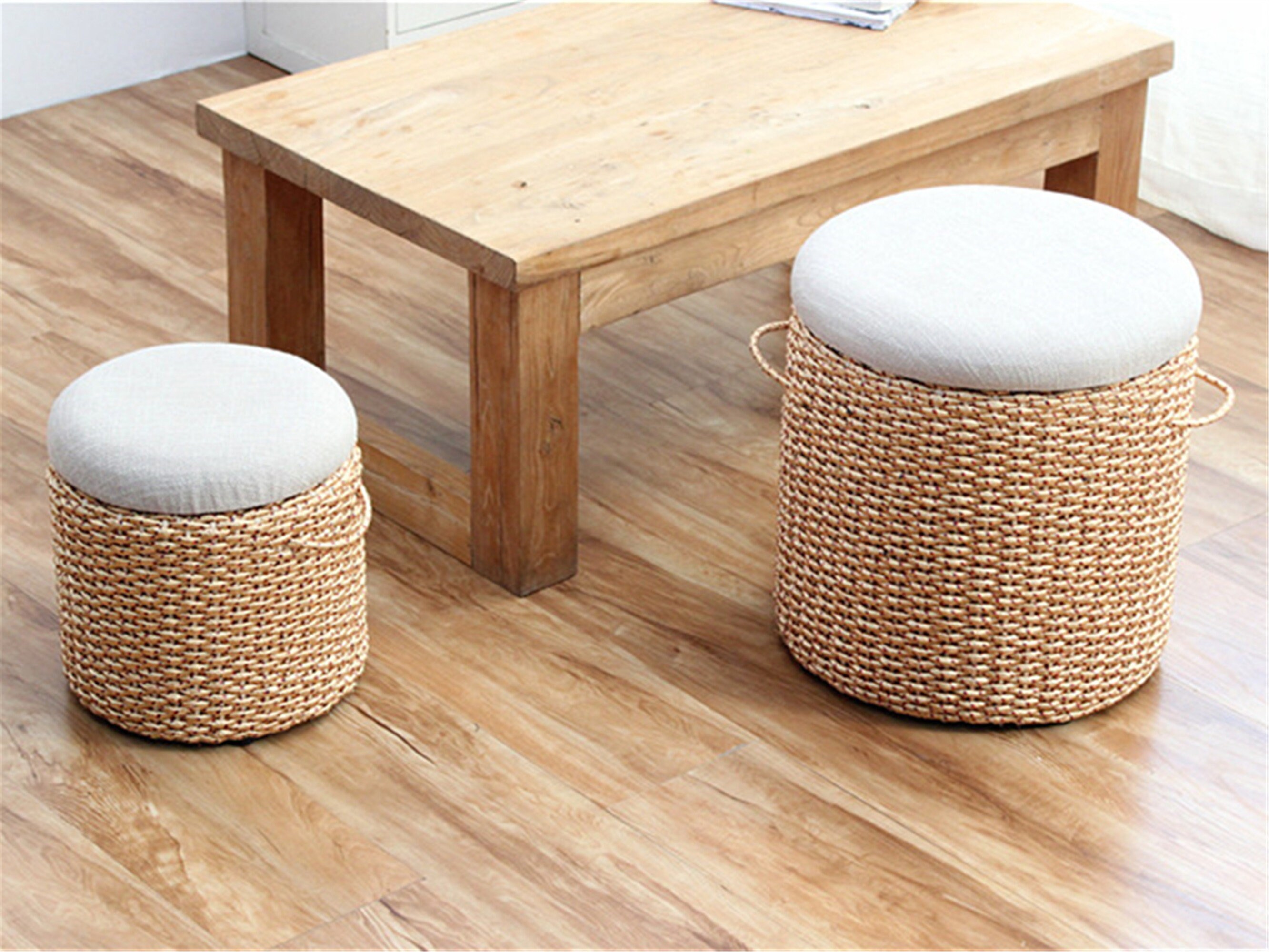Japan Style Furniture Modern Simple Chair Solid Wood Rattan - Etsy