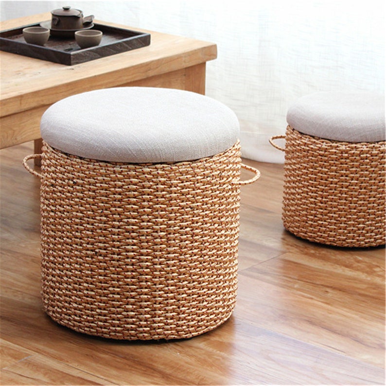 Japan Style Furniture Modern Simple Chair Solid Wood Rattan - Etsy
