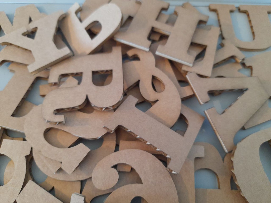 Cheap Cardboard Letters and Numbers, Thin Cardboard Letters, Craft and ...