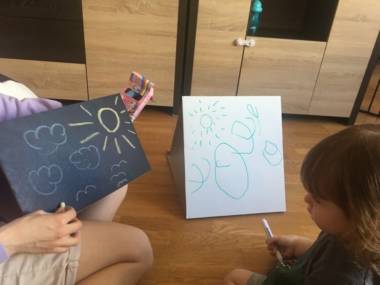 Multi Functional Foldable Blackboard. Chalkboard. Different Sizes ...