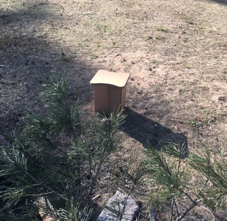 Cardboard Picnic Stools. Set of 2. Foldable. Camping Stool. Temporary ...
