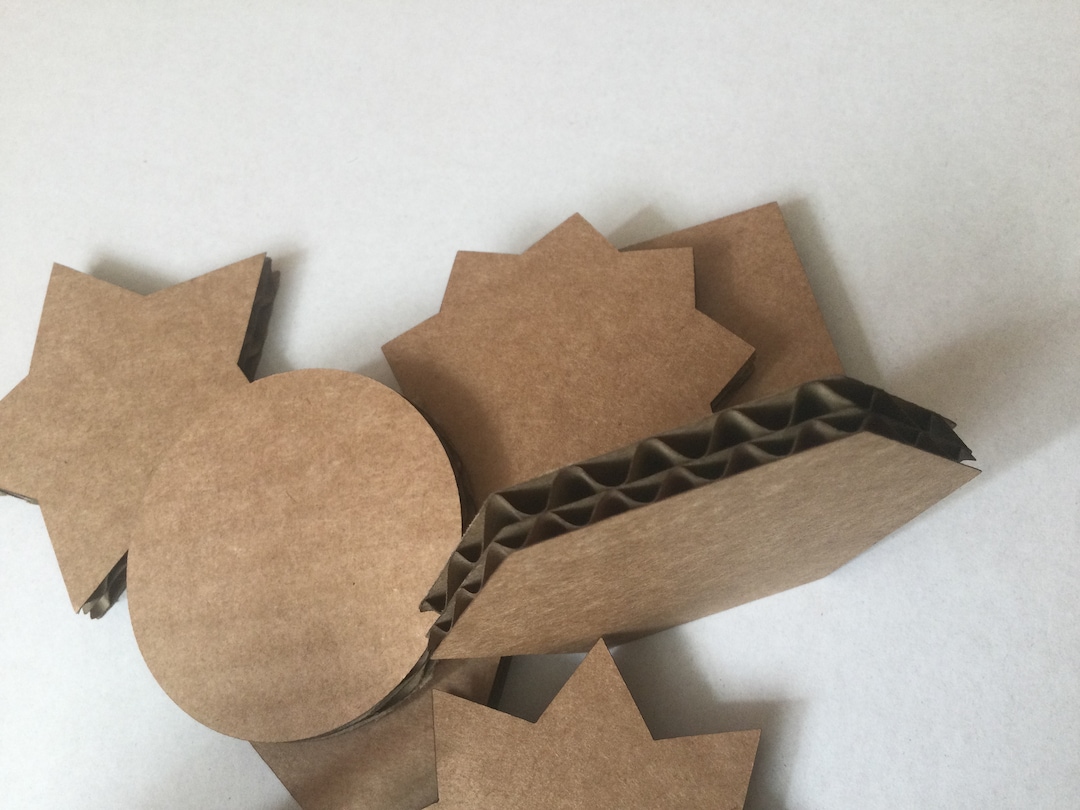 Cardboard DIY Toy Geometric Shapes. Educational Creativity Set. 8 ...