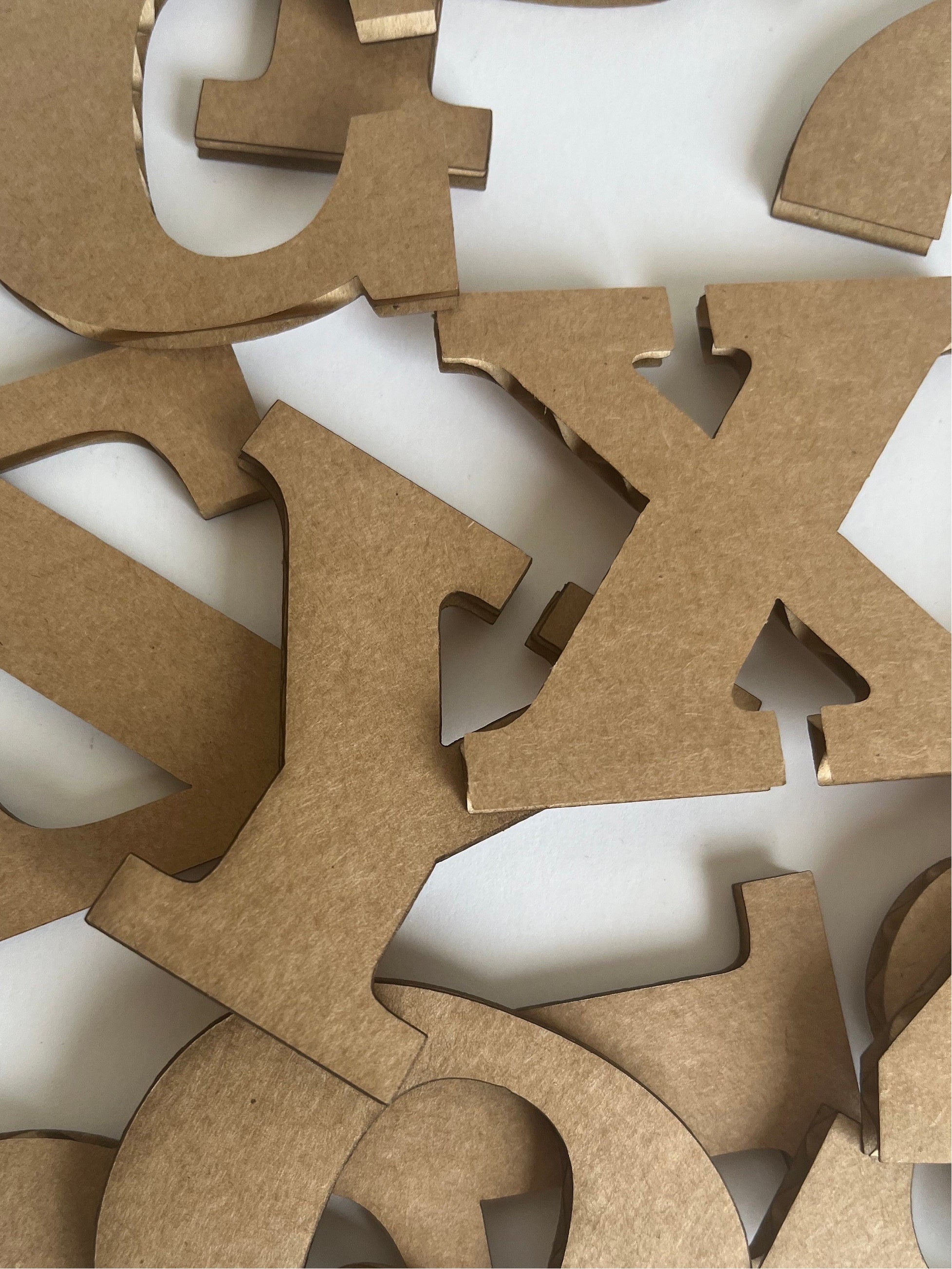 Cheap Cardboard Letters and Numbers, Thin Cardboard Letters, Craft and ...
