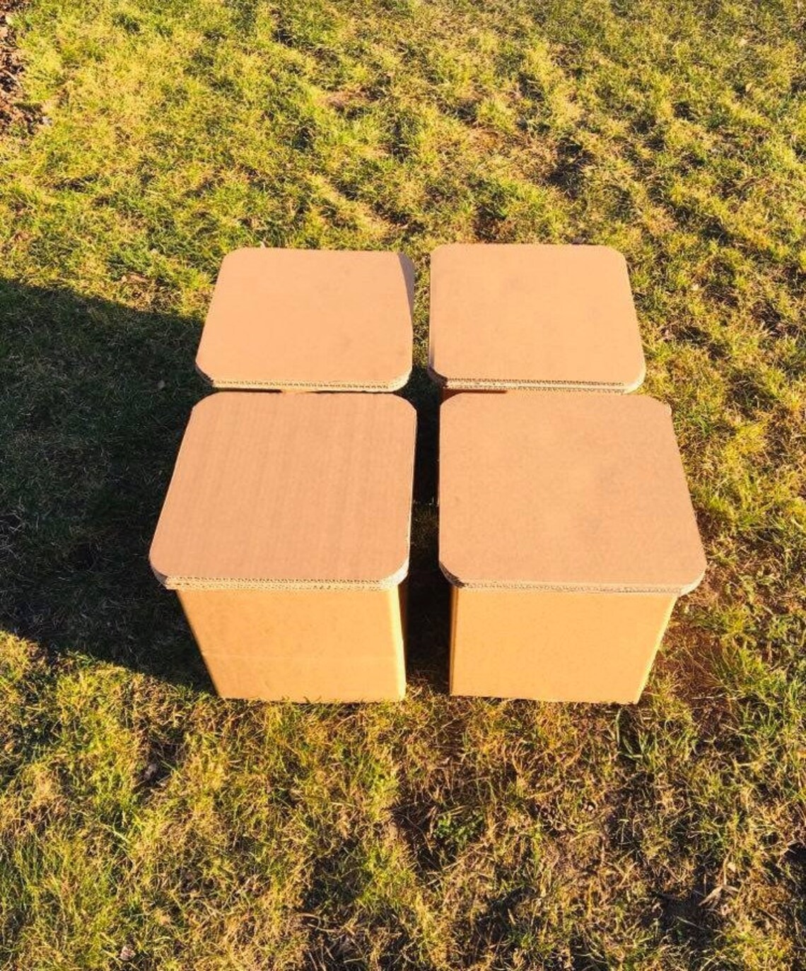 Cardboard Stools. Picnic Stools. Camping Stools. Set of 4 Pieces. Easy ...
