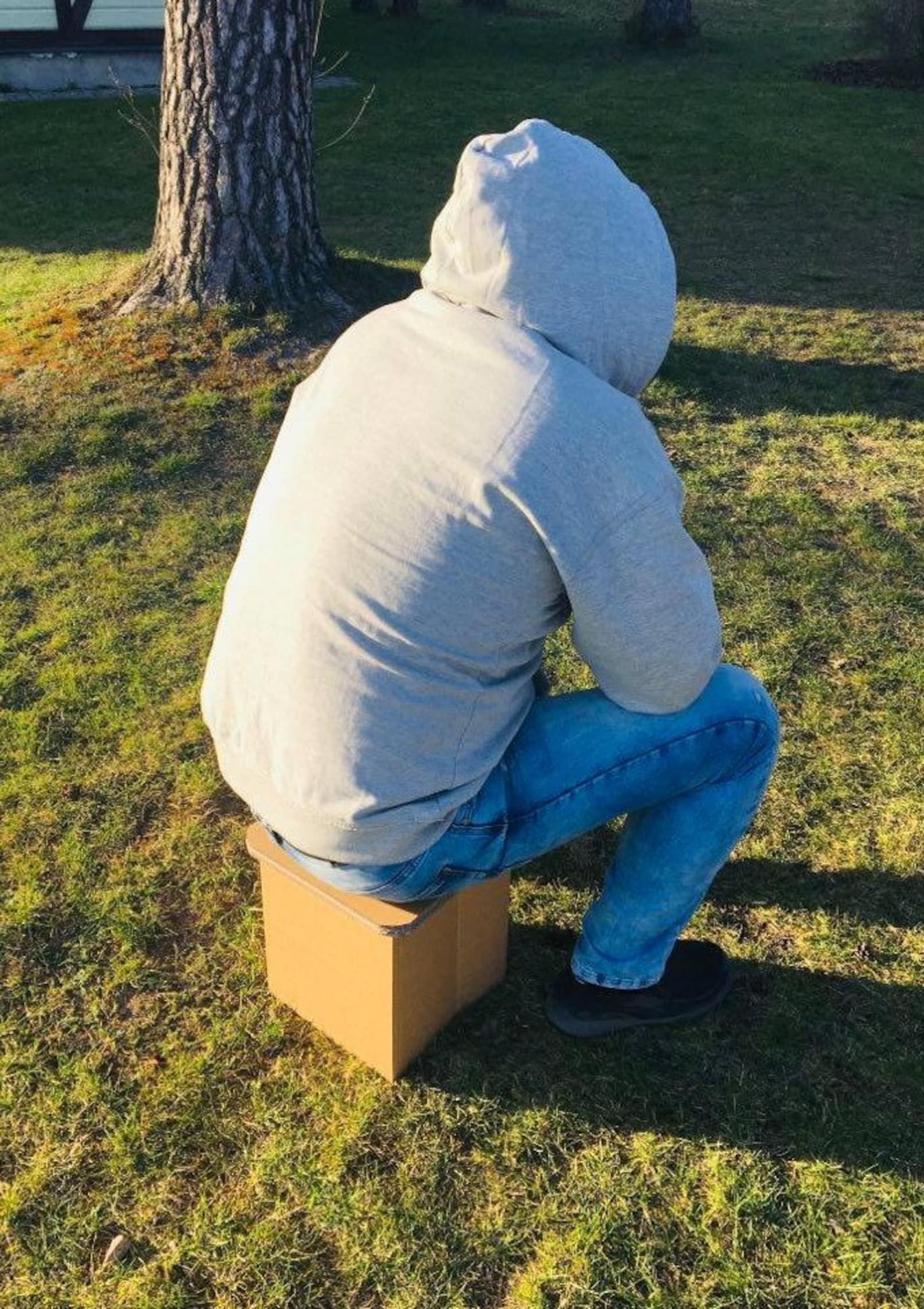 Cardboard Picnic Stools. Set of 2. Ecofriendly. Temporary Furniture ...