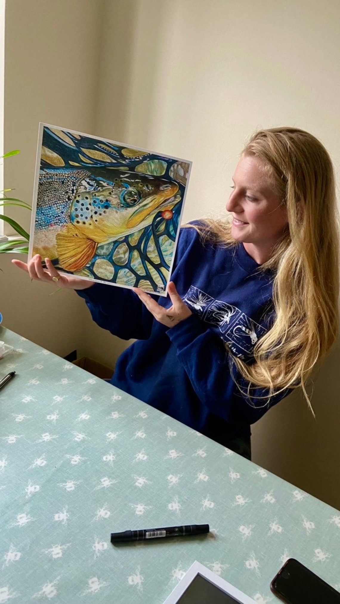 Brown Trout Hyperrealism Print, Fly Fishing, Supporting River Charities ...