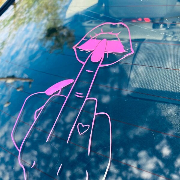 Middle Finger Decal - Buy Online - Etsy