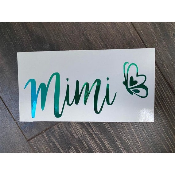 Mimi Butterfly Car Decal Sticker Laptop Sticker Tumbler Decal | Etsy
