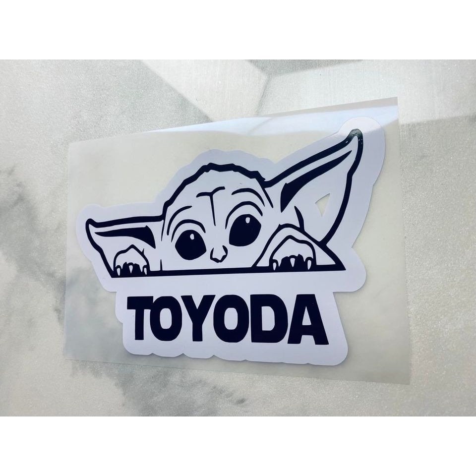 Toyota Toyoda Yoda Decal for Car Window Bumper Sticker - Etsy