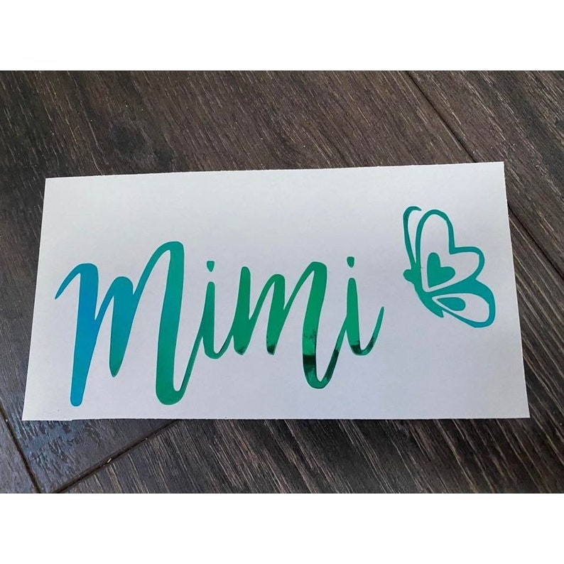 Mimi Butterfly Car Decal Sticker Laptop Sticker Tumbler Decal - Etsy