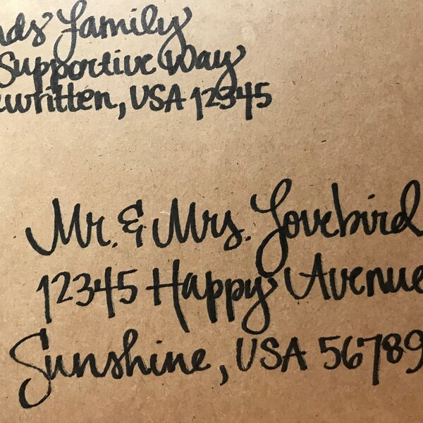 Handwritten Envelope - Etsy