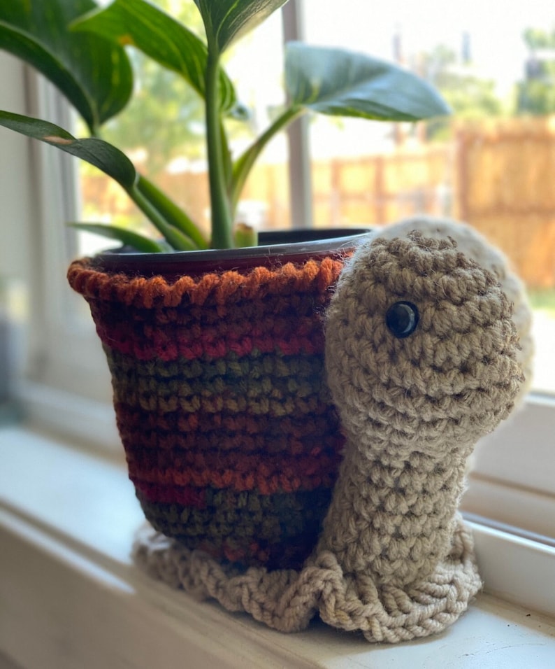 Crochet Snail Planter PDF Pattern - Etsy