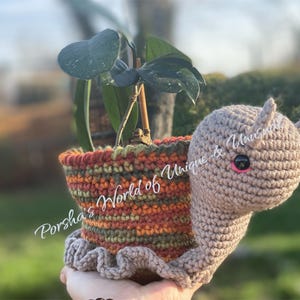 Crochet Snail Planter PDF Pattern - Etsy