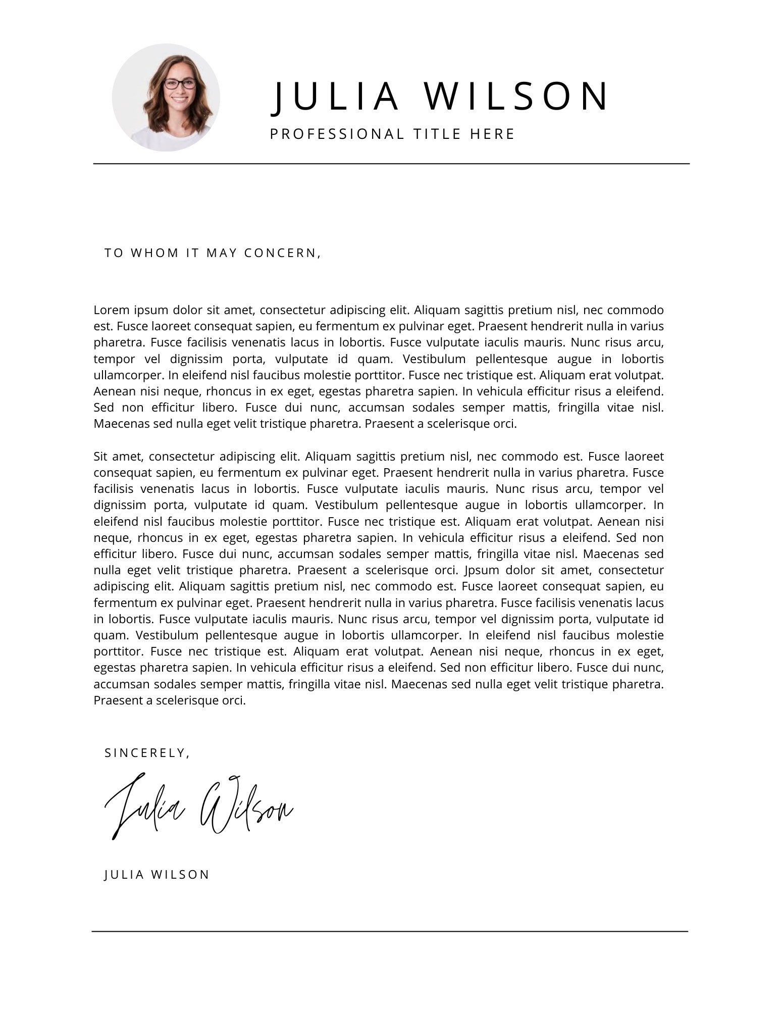 Clean Resume Template | Resume Template + Cover Letter Template ...