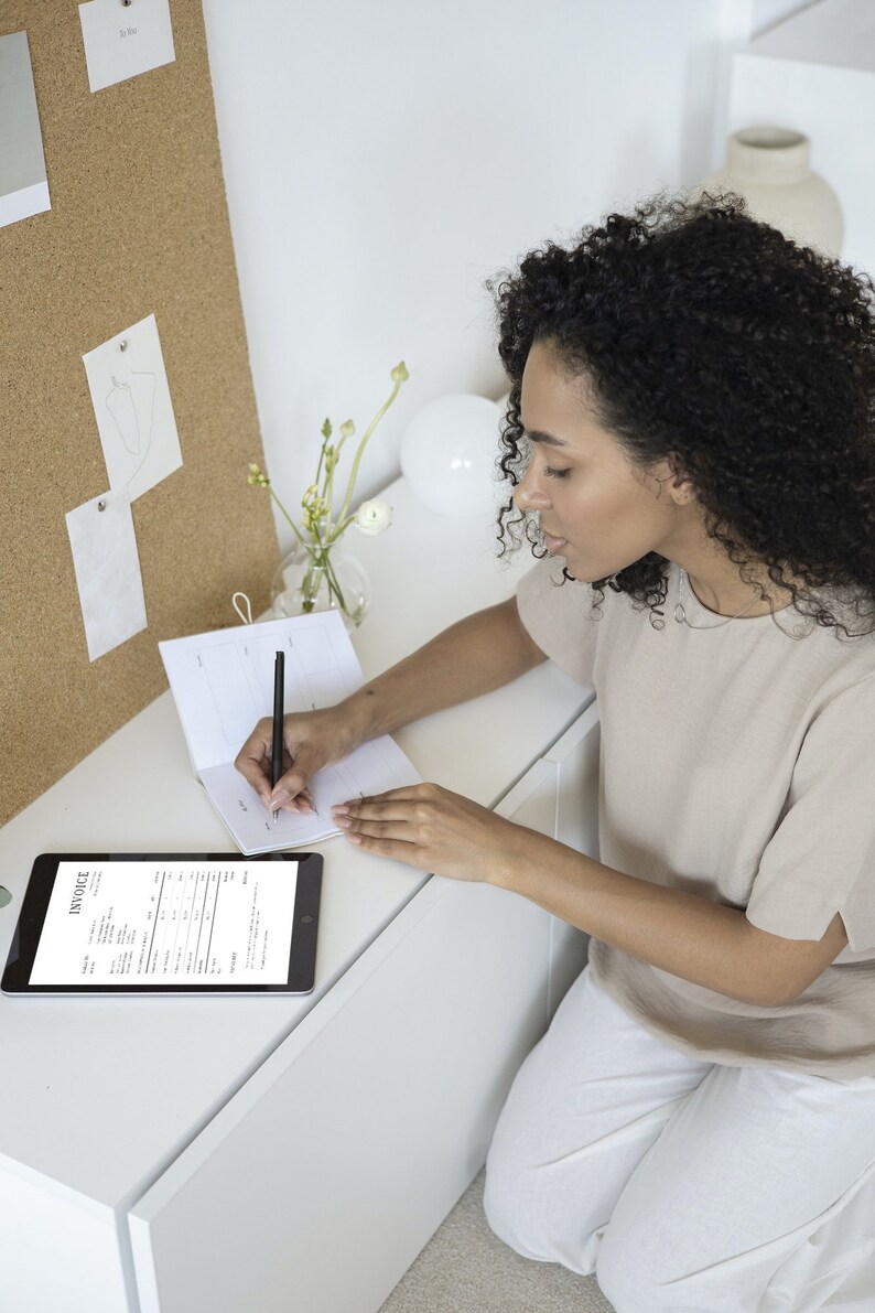 Invoice Template, Digital Invoice, Downloadable Invoice, Minimalist ...