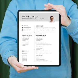 Premium Resume Template, Professional Modern Resume Template for Pages ...