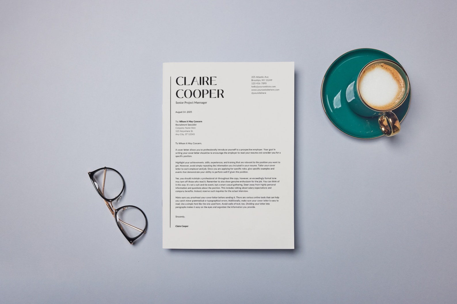 Premium Cover Letter Template and Cover Letter Writing Tips, CV ...