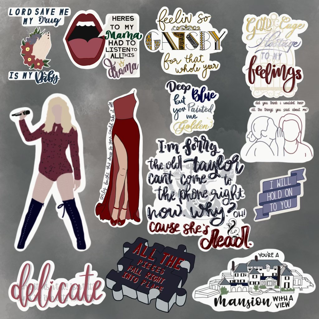 Taylor Swift Reputation Inspired Sticker Pack Etsy