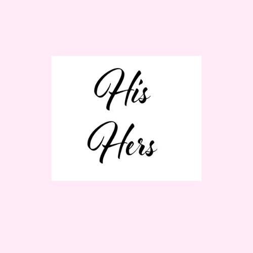 His Hers Script Text, SVG Couples SVG Instant Download, Vinyl & Craft ...