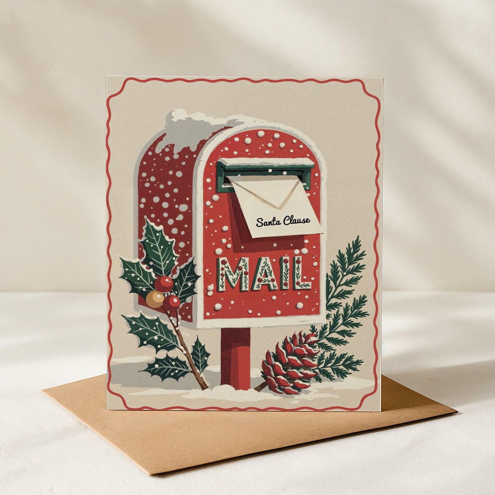Santa Post Card - Christmas Card Set | Holiday Greeting Cards ...