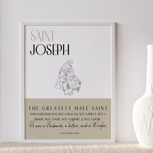 St. Joseph Print - Etsy