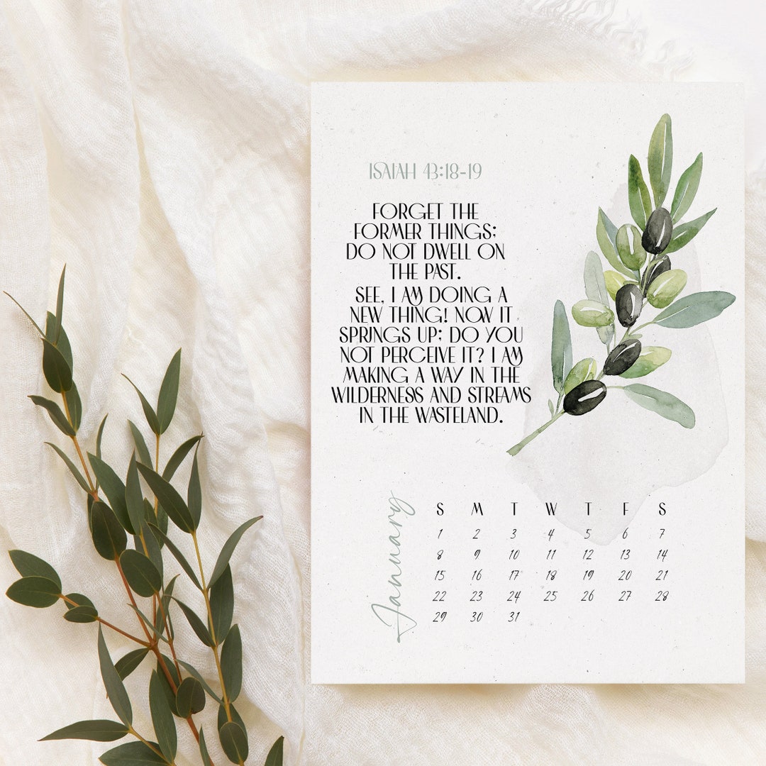 2024 Biblical Verse Desk Calendar Trend Stationerystocking Stuffers ...
