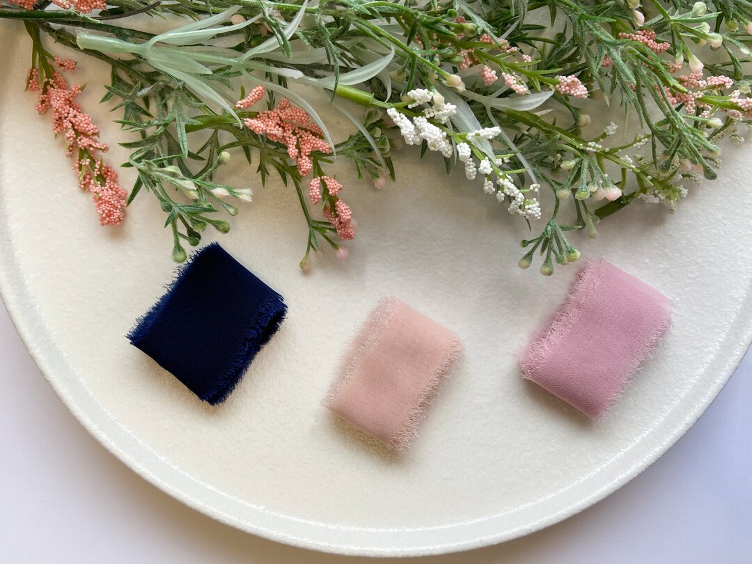 Airy Frayed Edge Ribbon Hand Frayed Ribbon Bridal Bouquet RibbonWedding ...