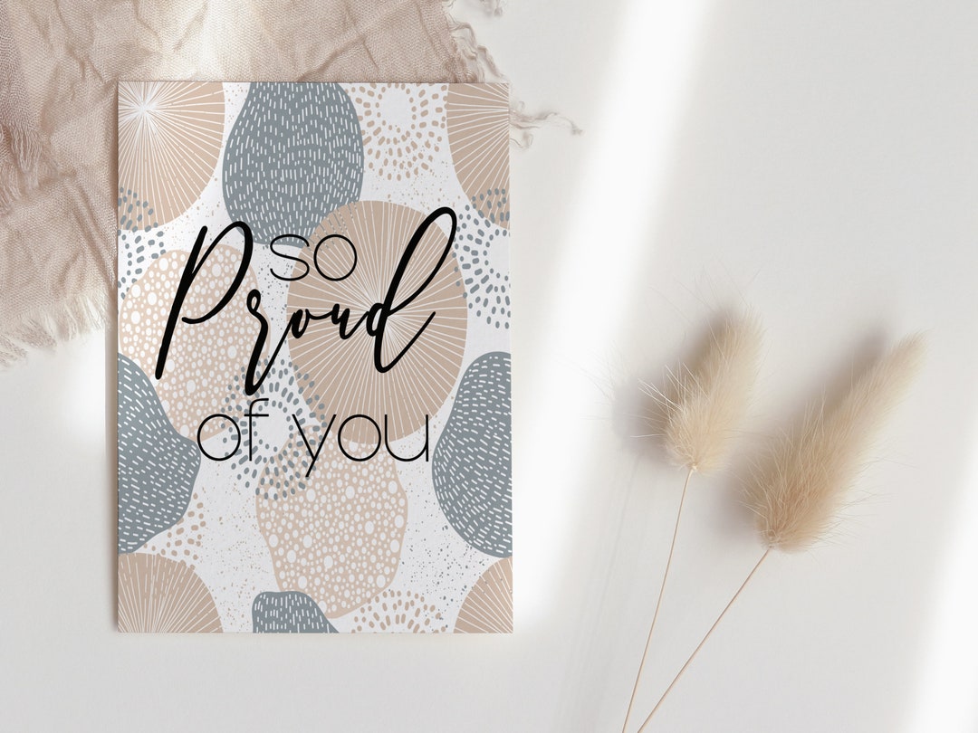 So Proud of You Card - Etsy