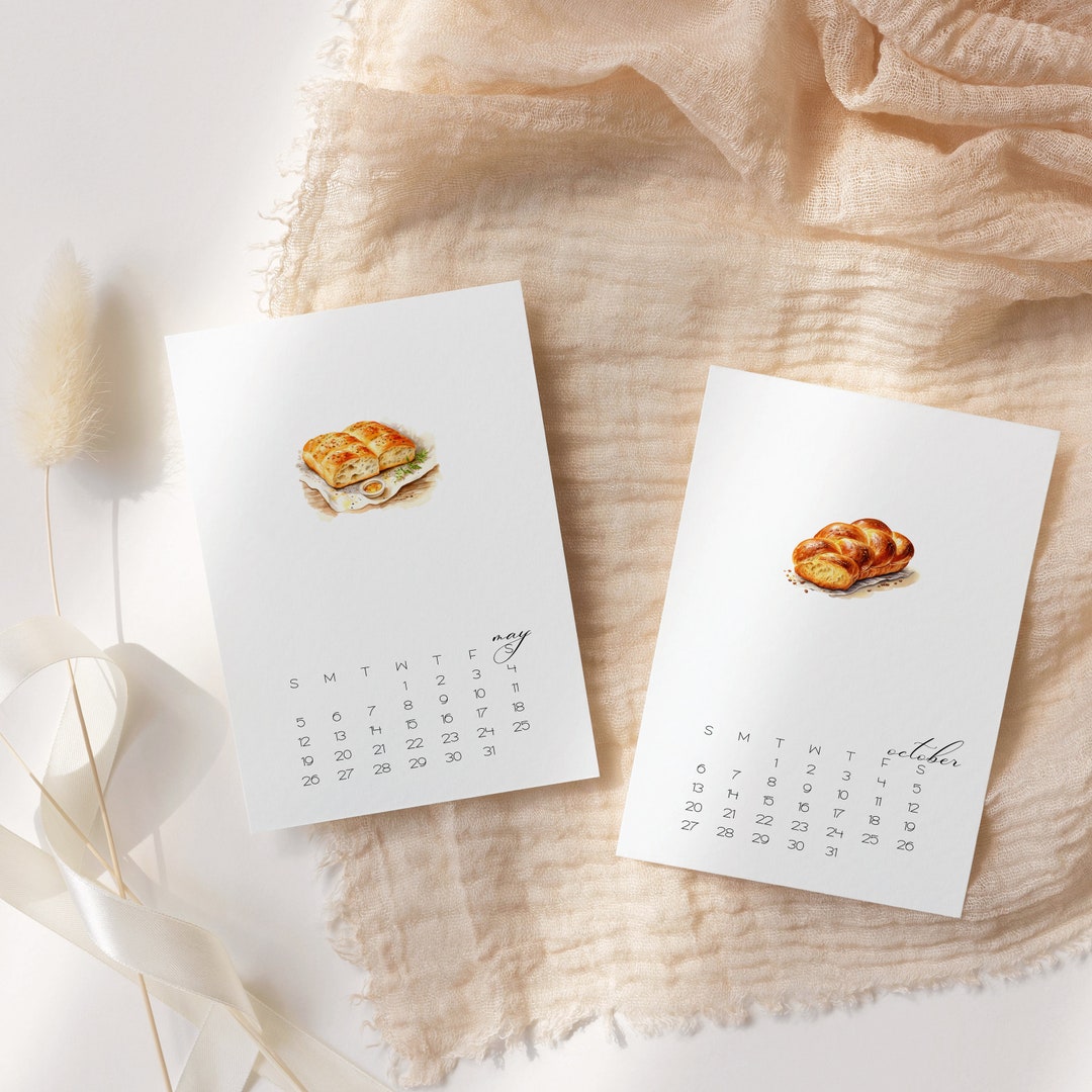 2025 Bread Lovers Desk Calendar - Etsy