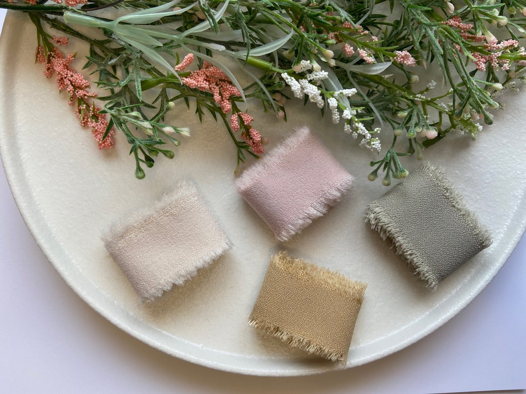 Frayed Edge Ribbon Hand Frayed Ribbon Bridal Bouquet Ribbonwedding ...