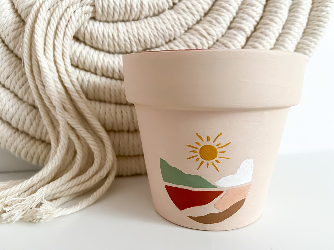 Hand Painted Planter | Indoor Planter | Gift Ideas | Terracotta Planter ...