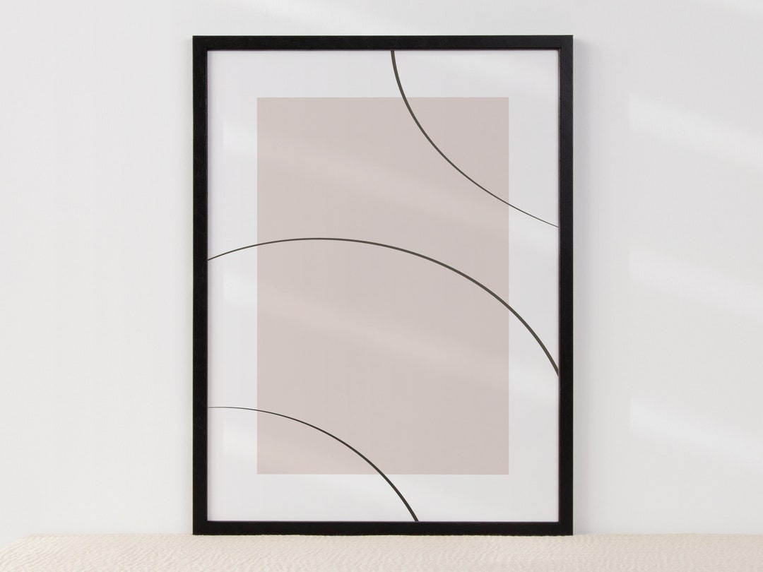Abstract Line Art Print simple Wall Artmodern Printhome Décorminimalist ...