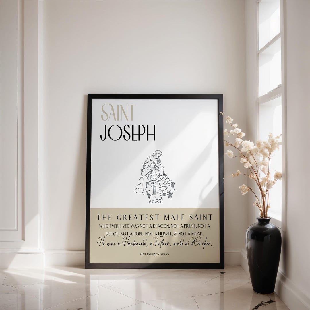 St. Joseph Print - Etsy