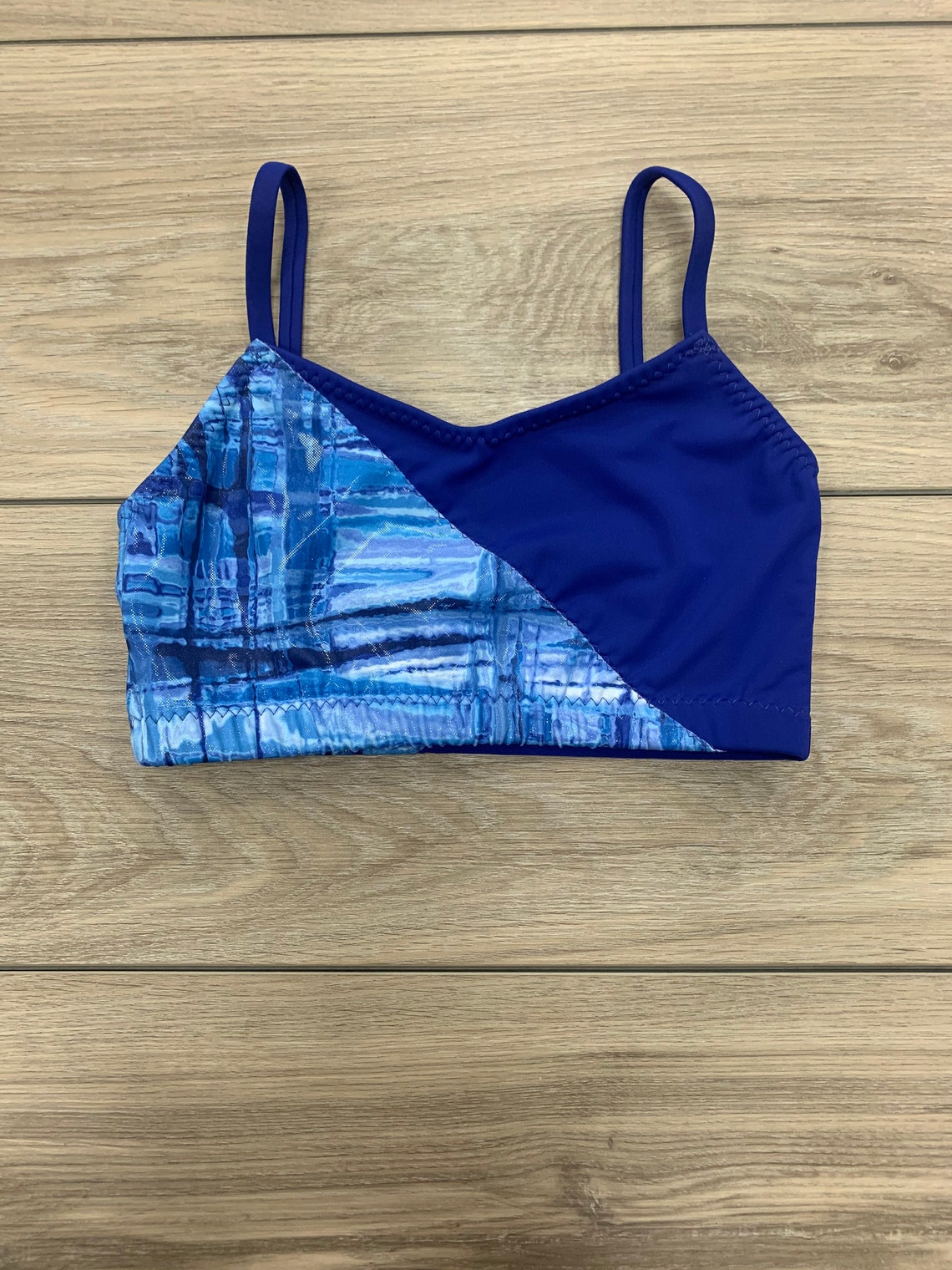 Blue Dance Top & Shorts/matching Set/girls Dancewear - Etsy