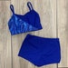 Blue Dance Top & Shorts/matching Set/girls Dancewear - Etsy