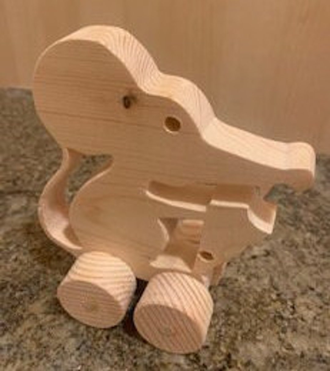 Wooden Mouse With Cheese on Wheels - Etsy