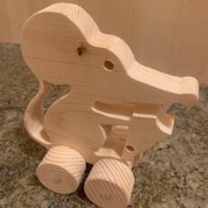 Wooden Mouse With Cheese on Wheels - Etsy