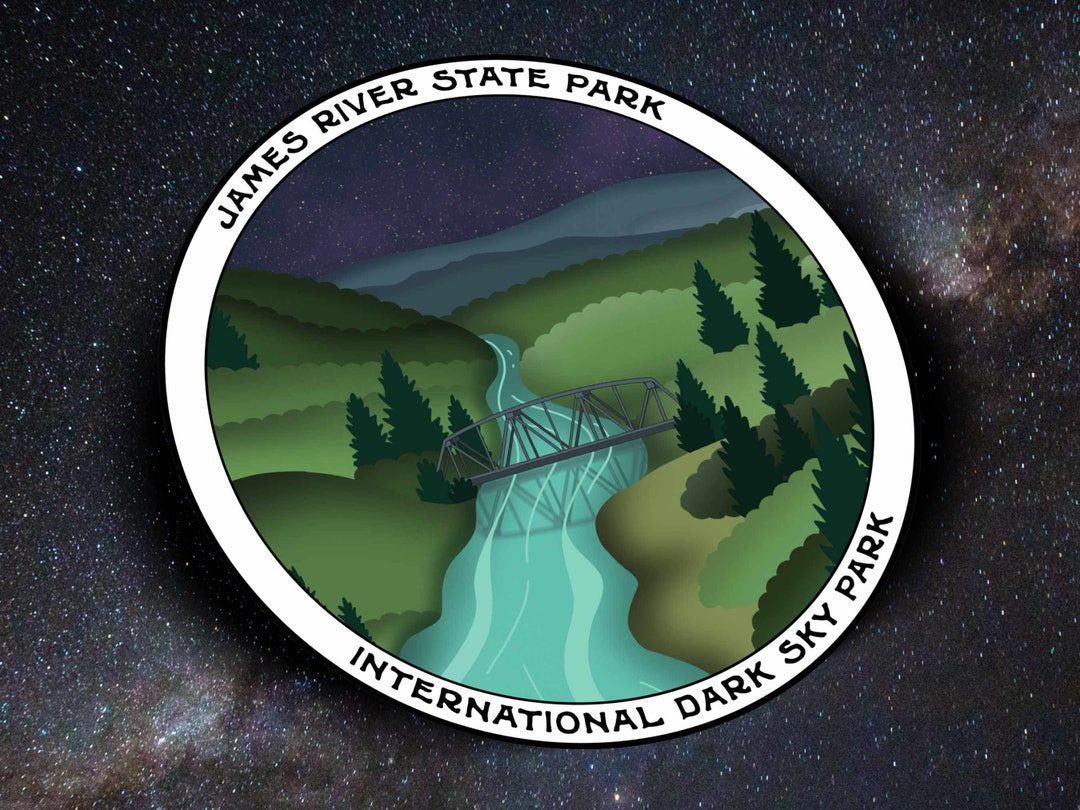 James River State Park Sticker International Dark Sky Park - Etsy