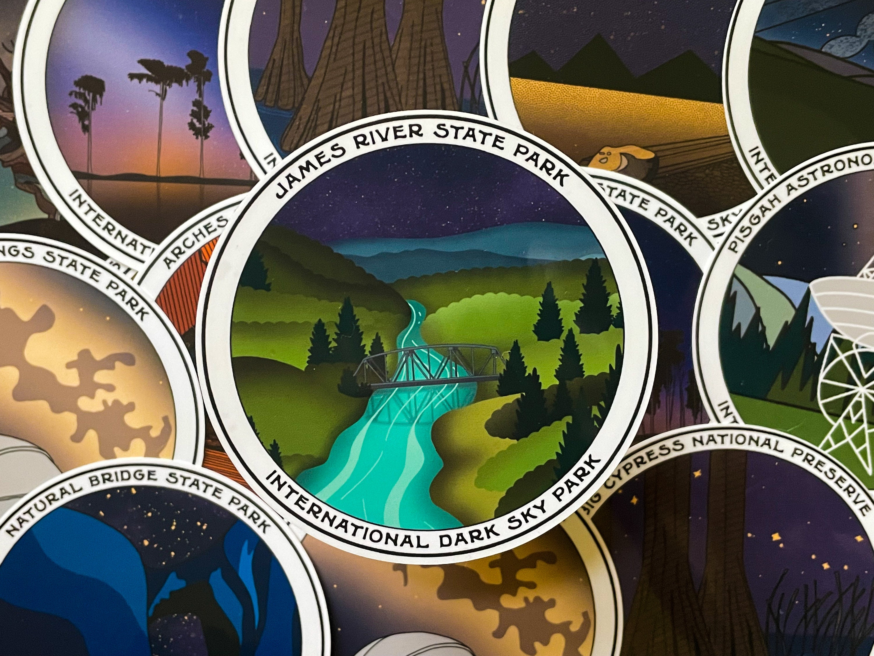 James River State Park Sticker International Dark Sky Park - Etsy