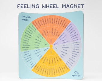 Feelings Wheel MAGNET Mental Health Magnet Therapy Tool - Etsy