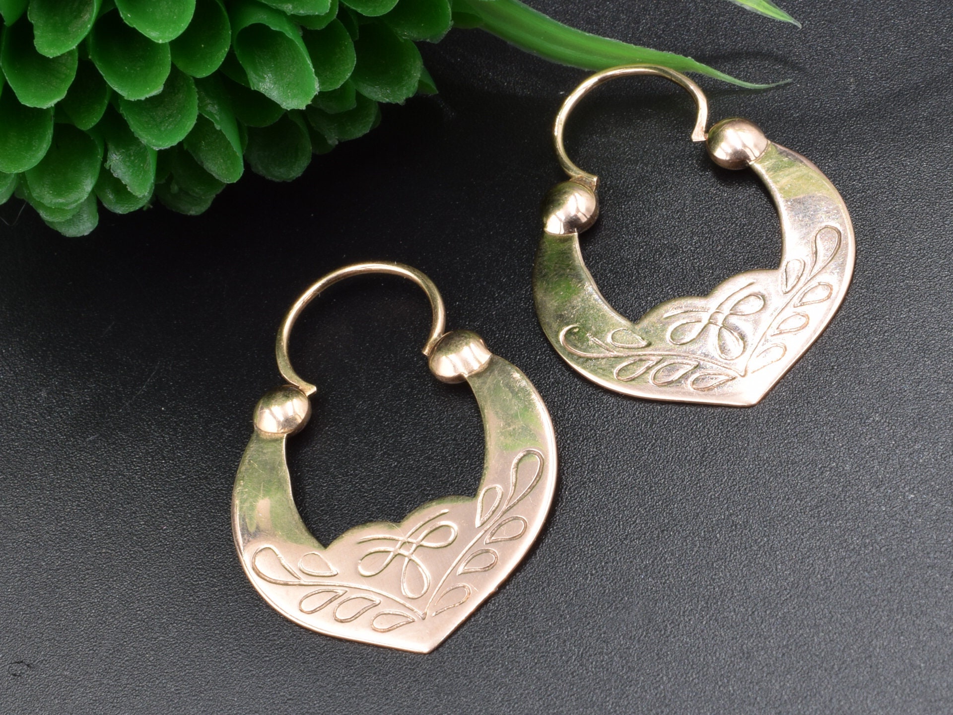 Genuine 14K Yellow Gold 583.14K, Vintage Original 583 Gold Earrings,14k ...