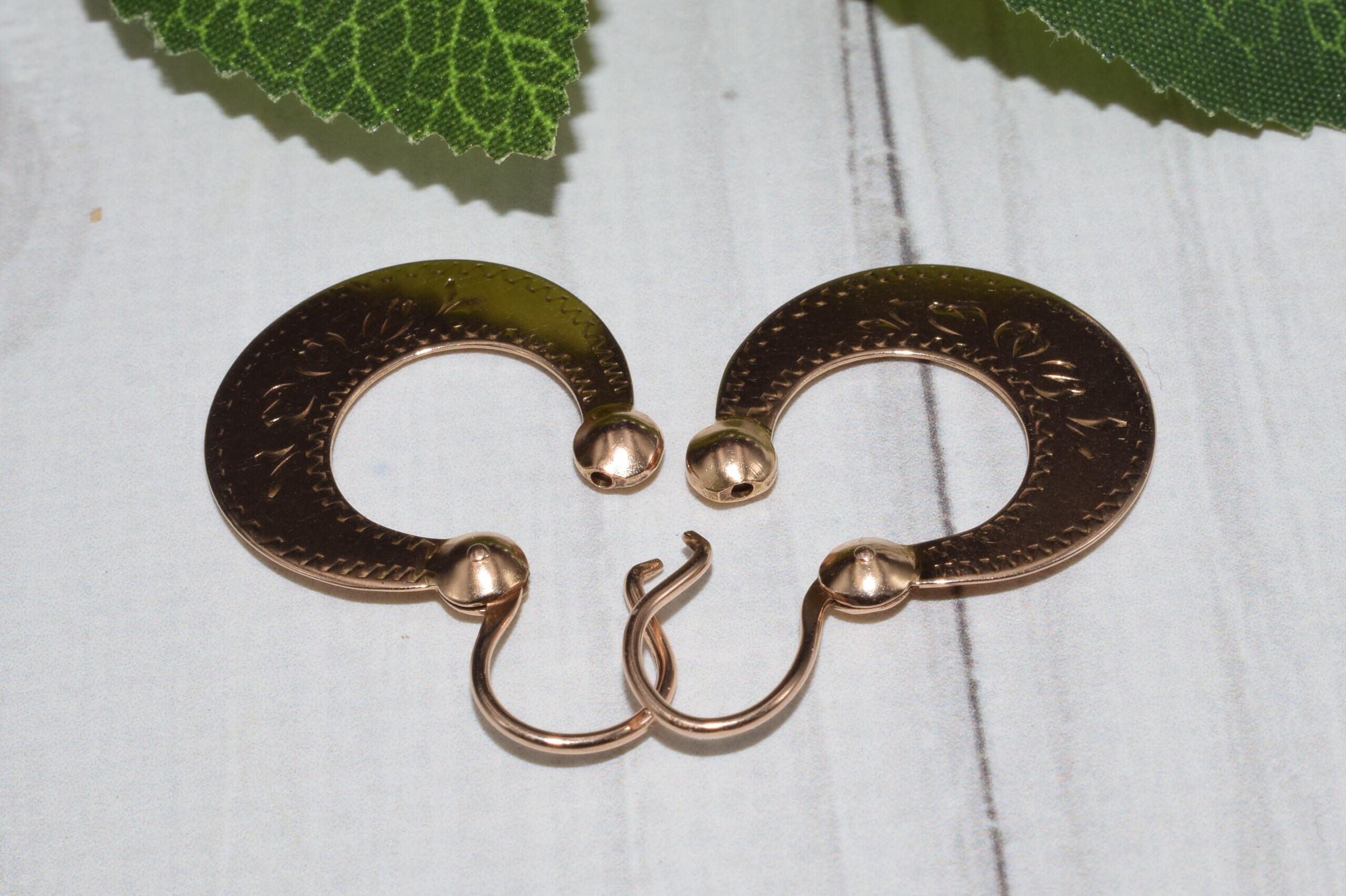 Genuine 14K Yellow Gold 583.14K, Vintage Original 583 Gold Earrings,14k ...