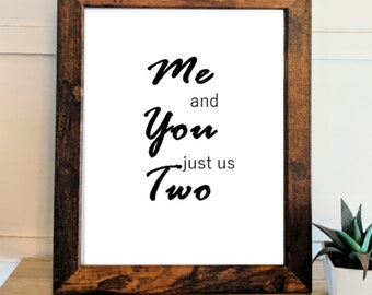 Just Us Two | Etsy