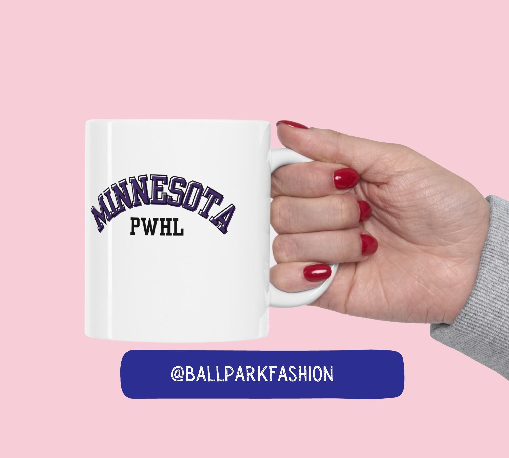 PWHL Minnesota Hockey Mug Minnesota PWHL Mug Professional Womens Hockey ...