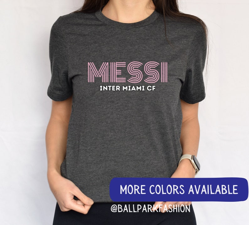 Messi Inter Miami CF T-shirt Soccer Shirt Football Fútbol - Etsy
