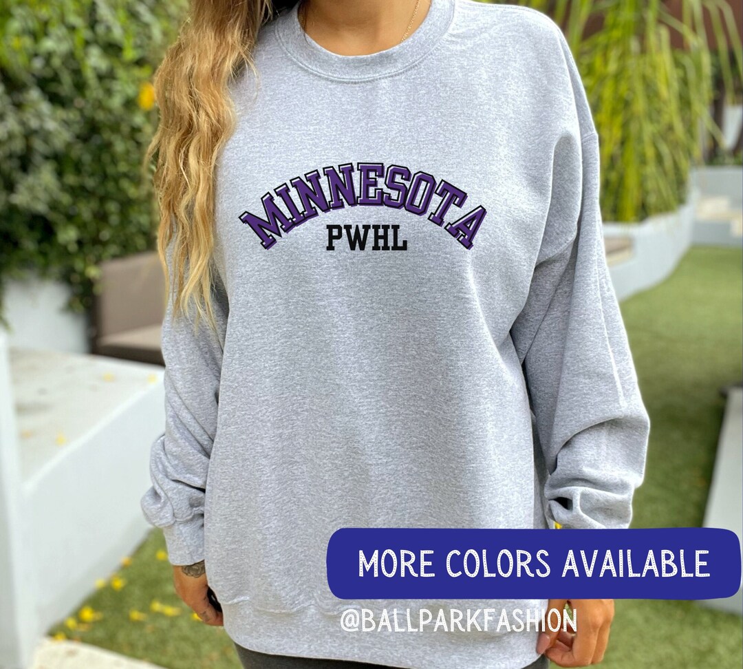 PWHL Minnesota Hockey Sweatshirt Minnesota Hockey PWHL Sweatshirt ...