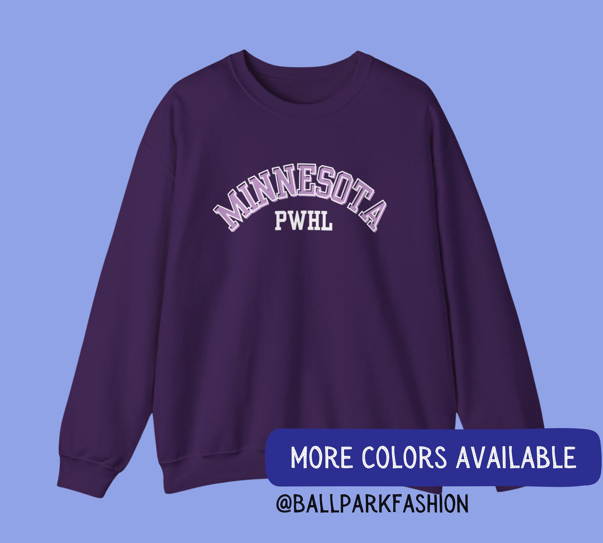 PWHL Minnesota Hockey Sweatshirt Minnesota Hockey PWHL Sweatshirt ...