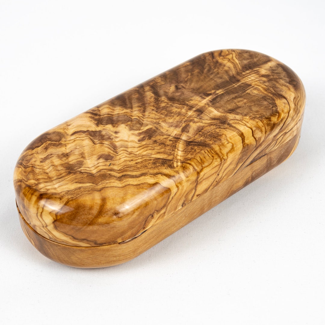 Exotic Olive Wood Eyeglasses Case Handmade - Etsy
